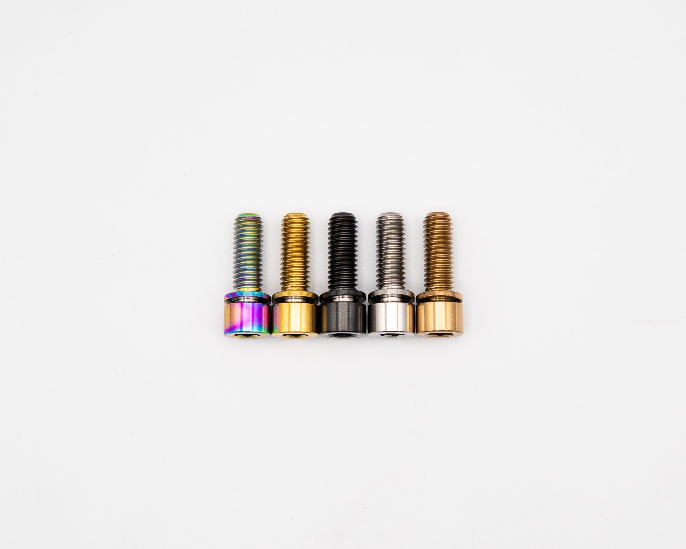 Titanium Mountain Bike Bolt - M5x15mm - Narrow Capped Head – Better Bolts