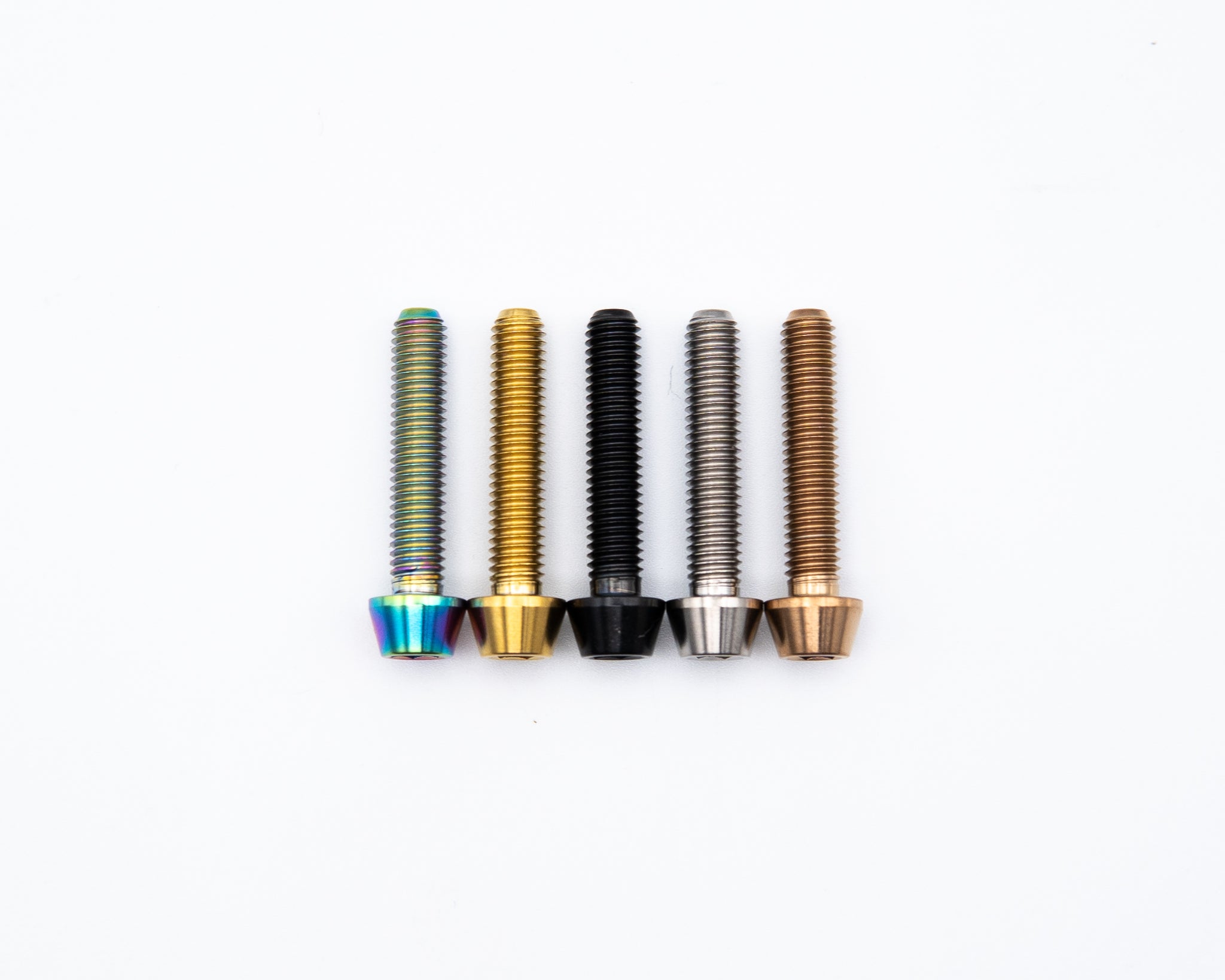 Titanium Mountain Bike Bolt - M5x25mm - Tapered Head – Better Bolts